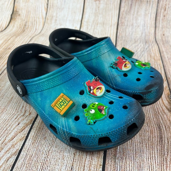 CROCS | Shoes | Crocs Classic Clogs Angry Birds Themed Size Women 8 Men ...